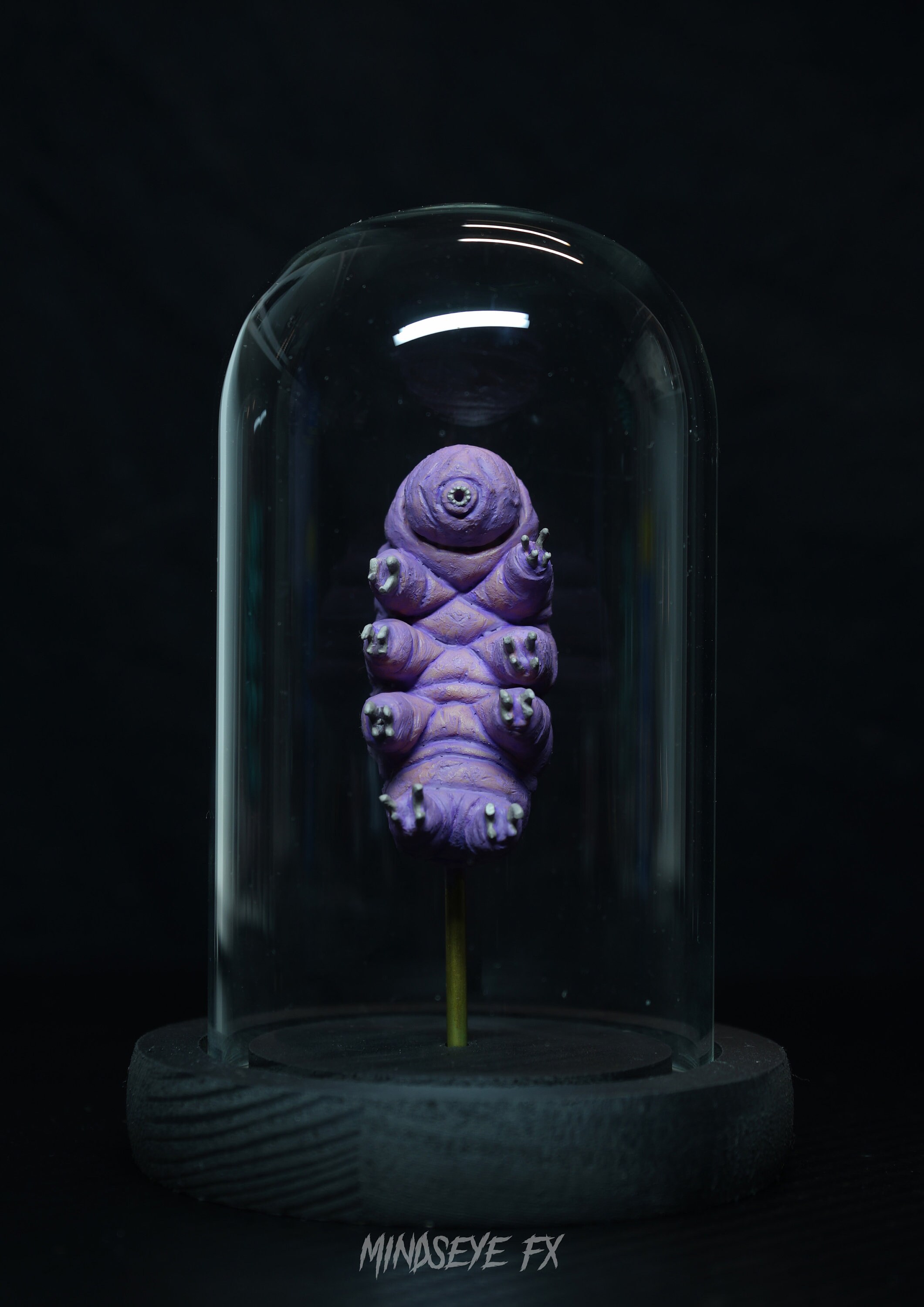 Giant Tardigrade water Bear Specemin Sculpture in Bell Jar - Etsy