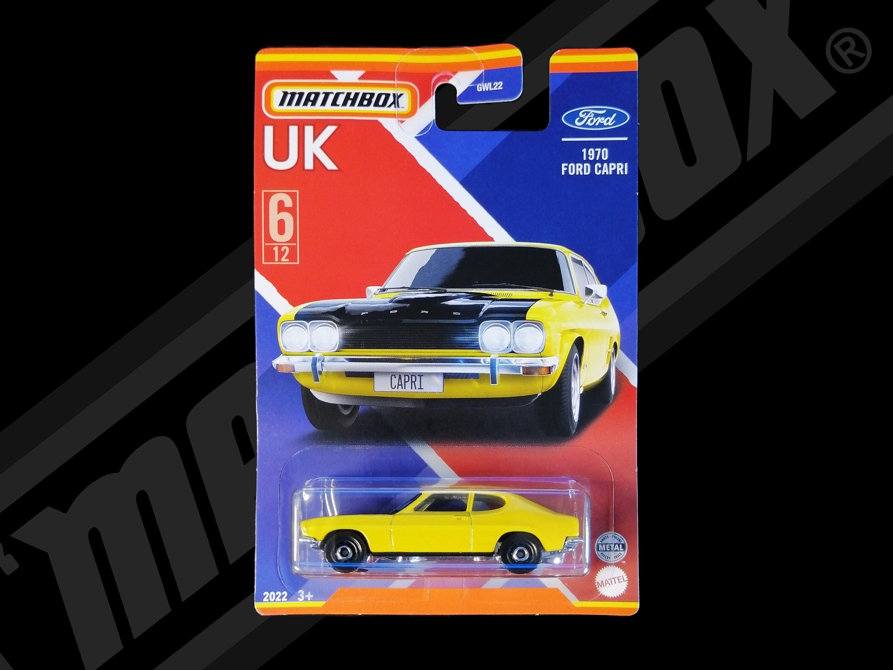 Matchbox 1970 Ford Capri Yellow - Etsy