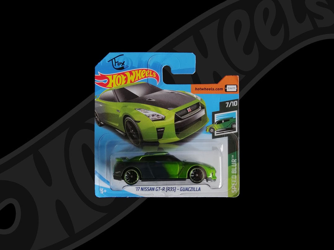 Hot Wheels '17 Nissan GTR R35 Guaczilla Green - Etsy