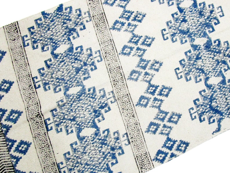 Indian Cotton Area Rug Handmade Floor Carpet Small Size Runner - Etsy