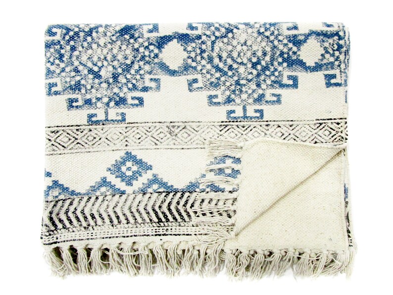 Indian Cotton Area Rug Handmade Floor Carpet Small Size Runner - Etsy