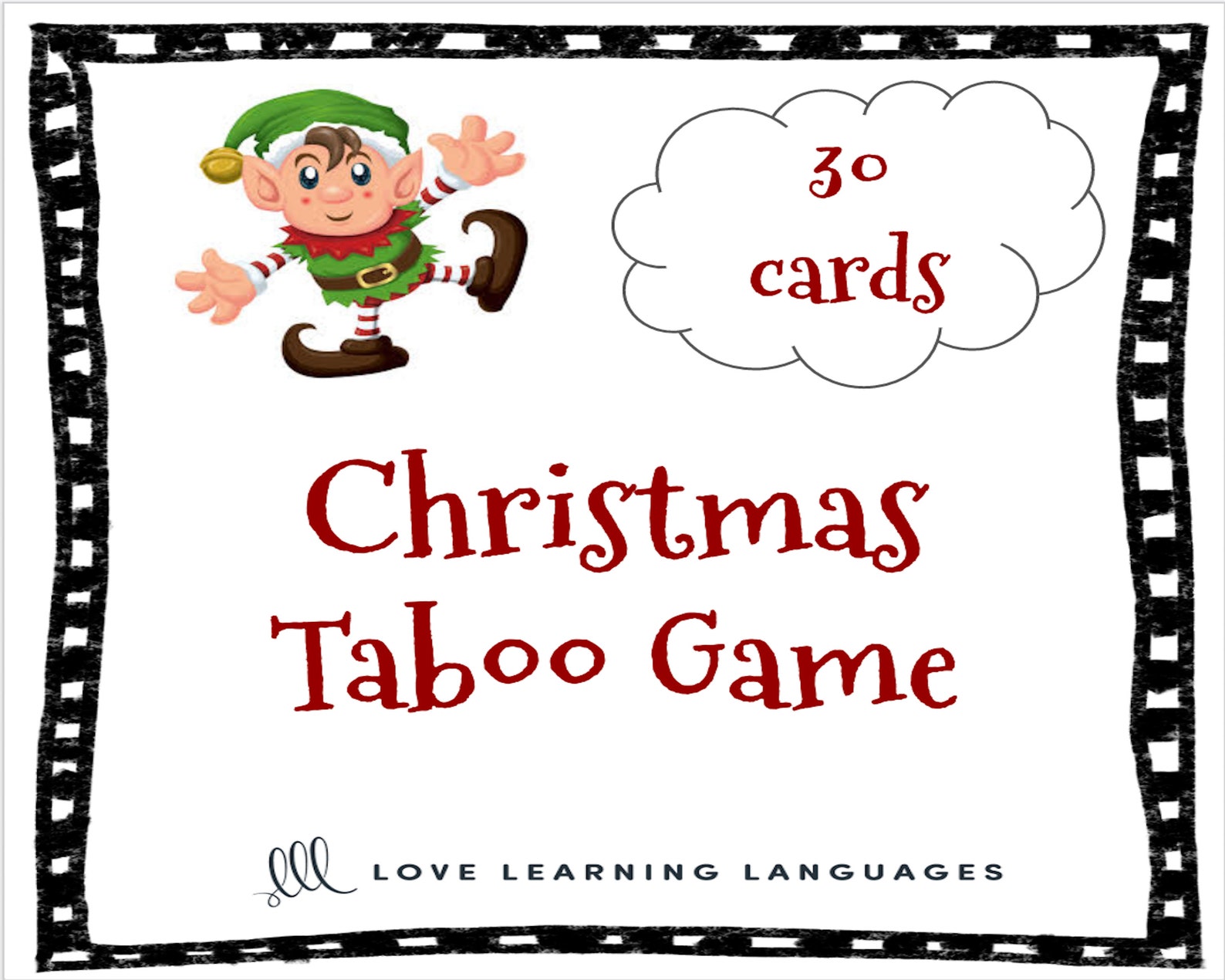 Christmas Taboo Game Family Fun for All Ages Printable | Etsy