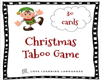 Winter Taboo Game Family Fun for All Ages Printable | Etsy