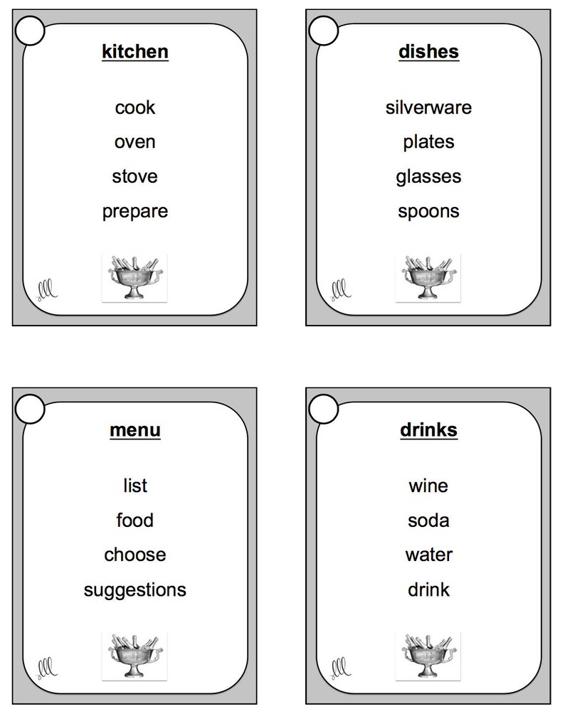 Restaurants Taboo Game Family Fun for All Ages Printable Download - Etsy