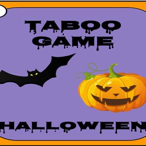 Halloween Taboo Game Family Fun for All Ages Printable - Etsy