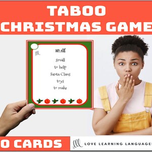 Christmas Taboo Game Family Fun for All Ages Printable - Etsy