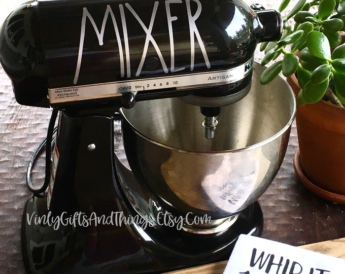 Kitchen Aid Mixer Decal-rae Dunn Inspired Mixer Decal-mixer - Etsy