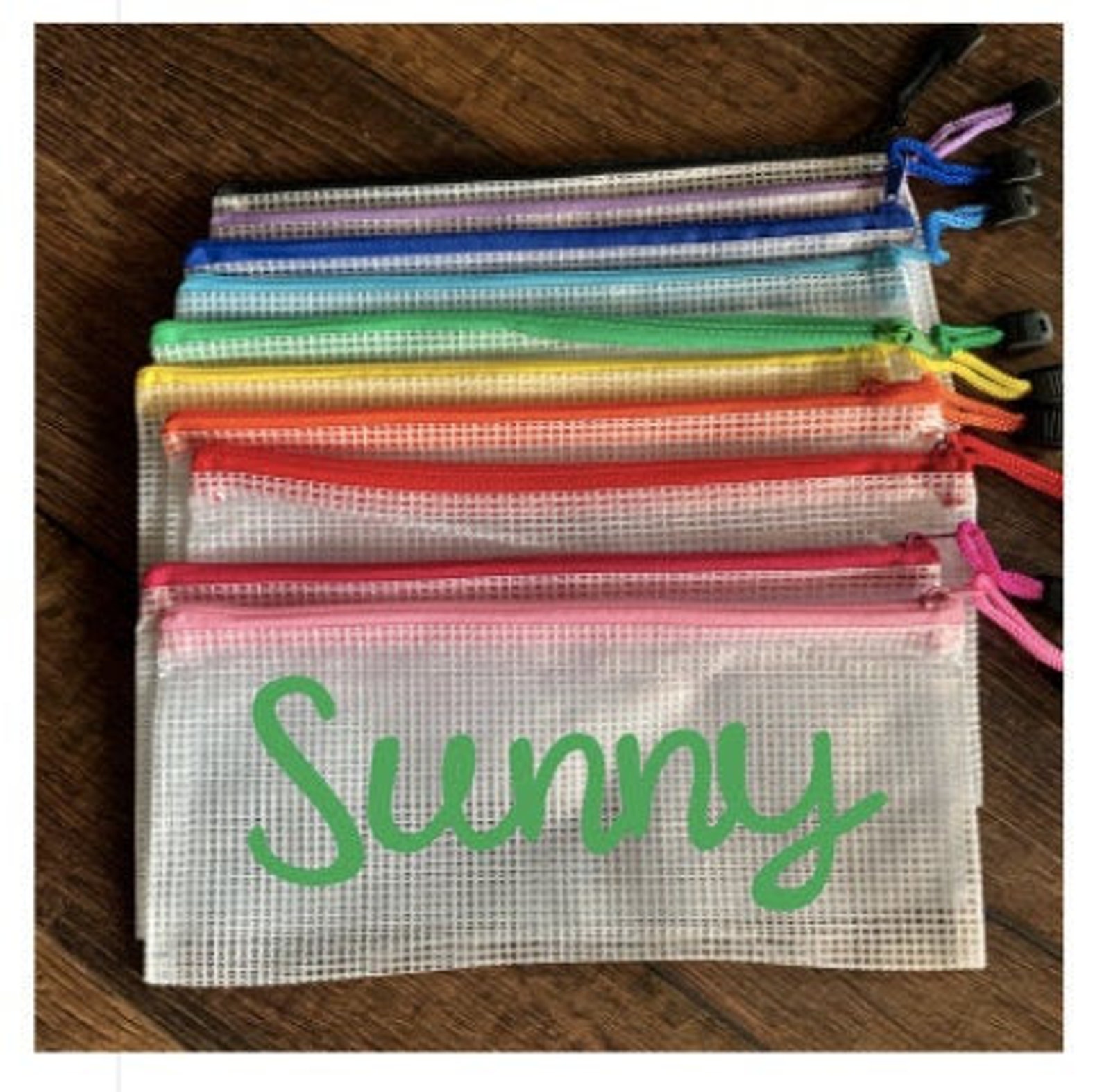 Personalized Pencil Zipper Pouch - Etsy