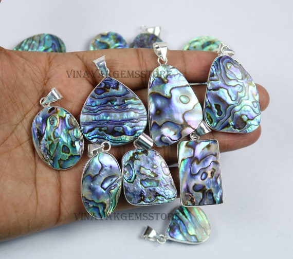 Natural Purple Rainbow Abalone Shell Pendant Rainbow Abalone - Etsy
