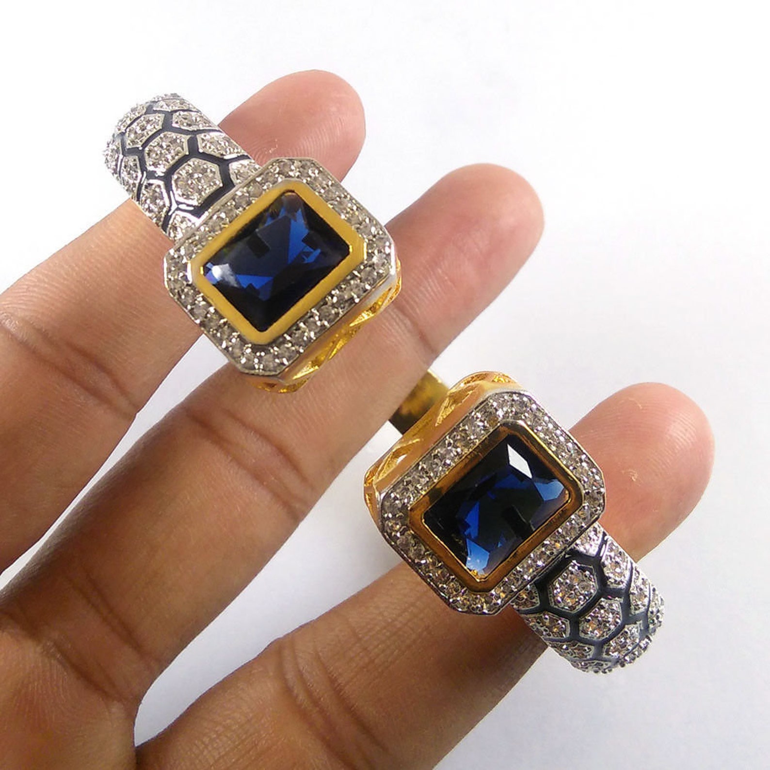 Beautiful Cuff Bangle Bracelet Gold Plated Bollywood Jewelry | Etsy