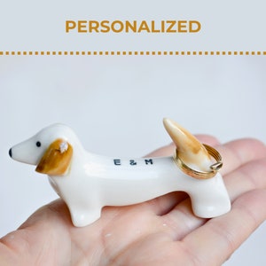 Personalized Dachshund Gift Dog Ring Dish, Ring Holder,personalized Pet ...