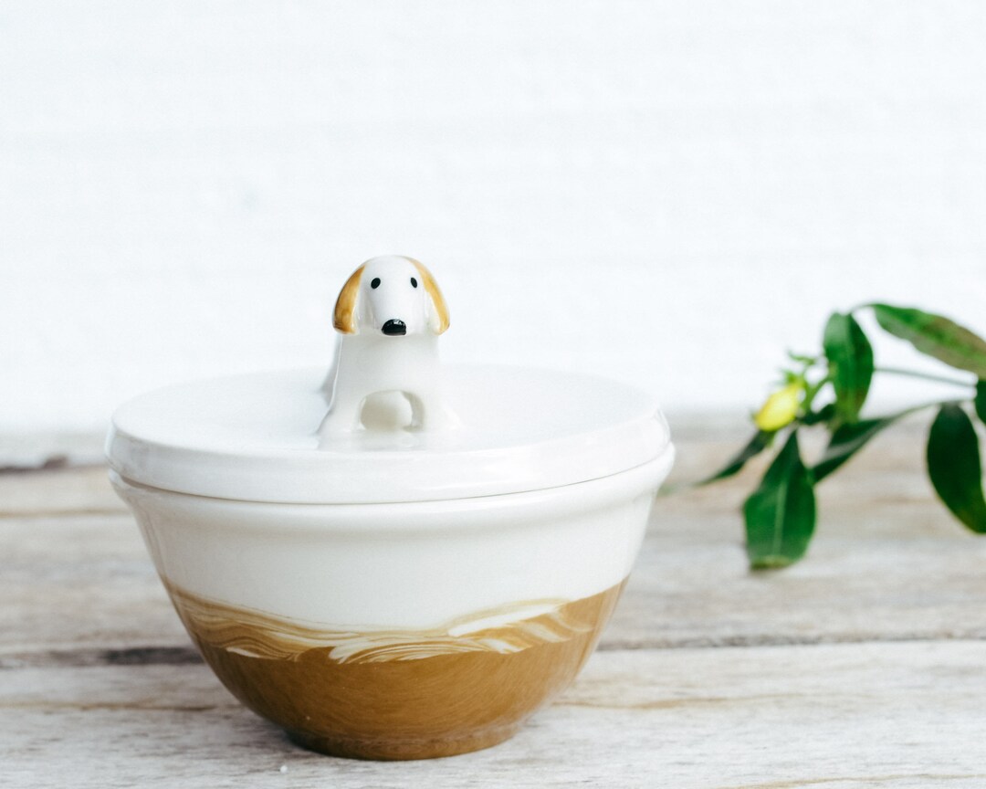 Salt Cellar With Lid, White Sugar Bowl Dispenser Salt Container Ceramic ...