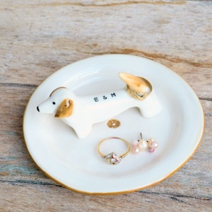 Personalized Dachshund Gift Dog Ring Dish, Ring Holder,personalized Pet ...