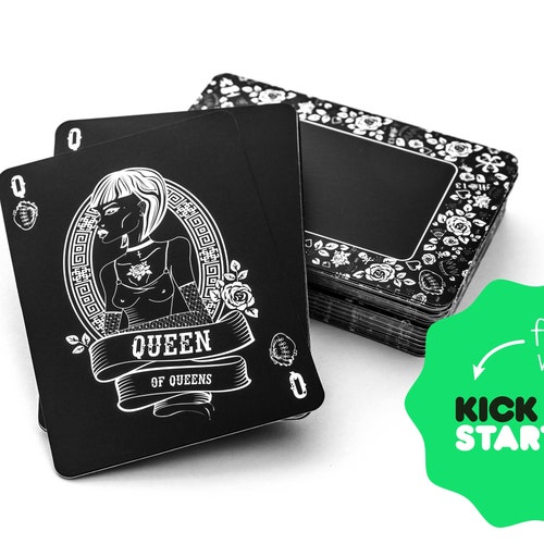 Black Playing Cards Black Edition Deck With Exclusive - Etsy