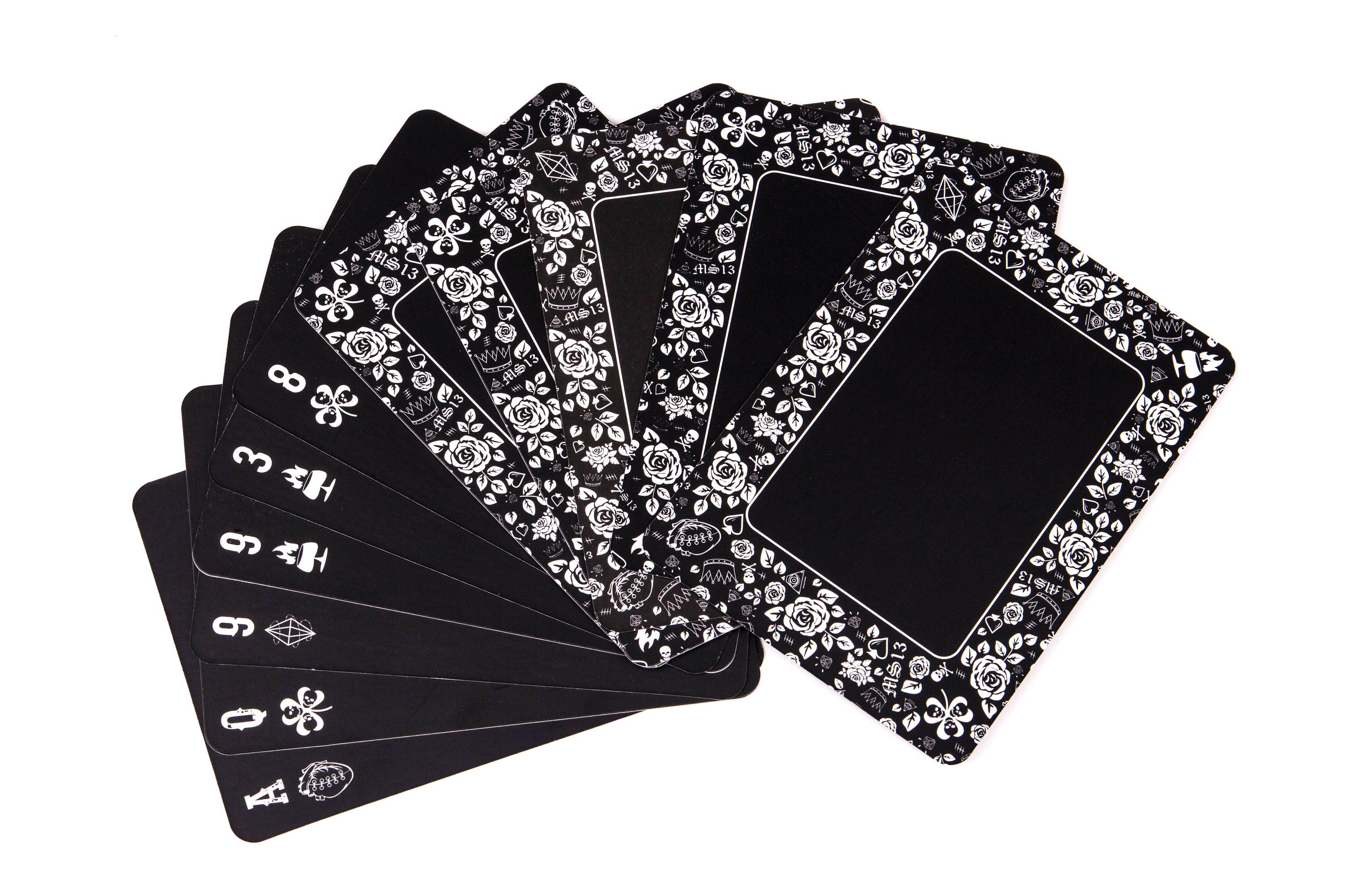 Black Playing Cards - Black Edition Deck With Exclusive Design. Limited ...