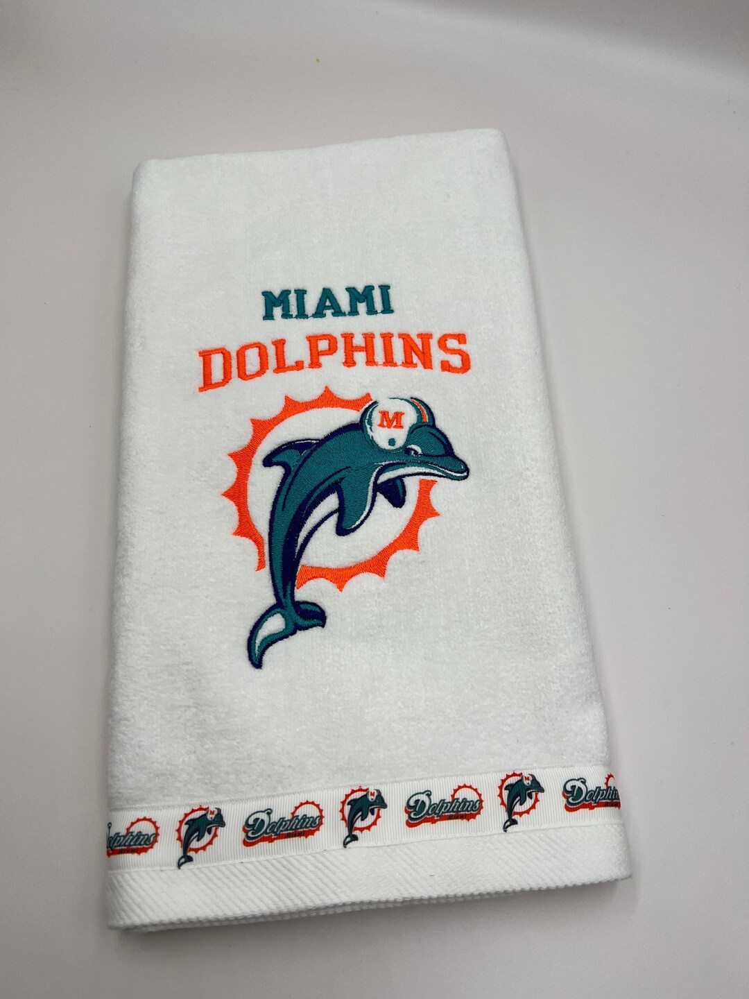 Vintage Miami Dolphins Hand Towel, Kitchen Towel, Bathroom Towel ...