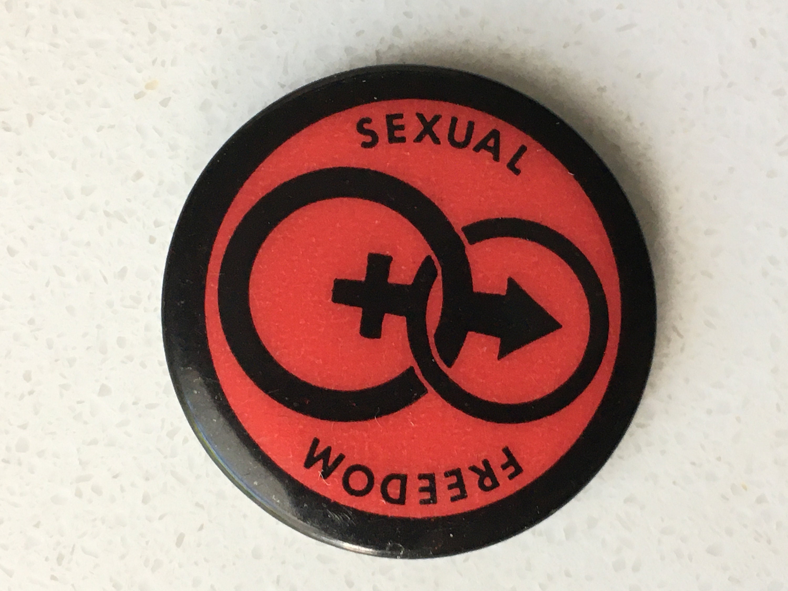 Sexual Freedom Vintage Pinback Pin Button Free Love Etsy