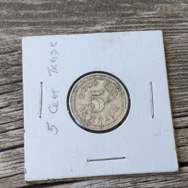 5 Cents Trade Token - Etsy
