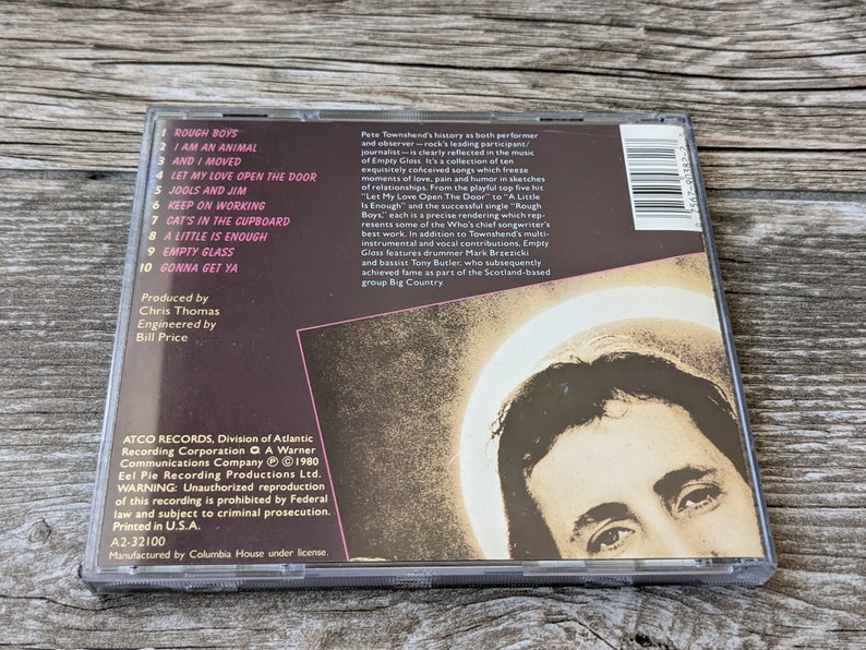 Pete Townshend Empty Glass Vintage Music CD - Etsy