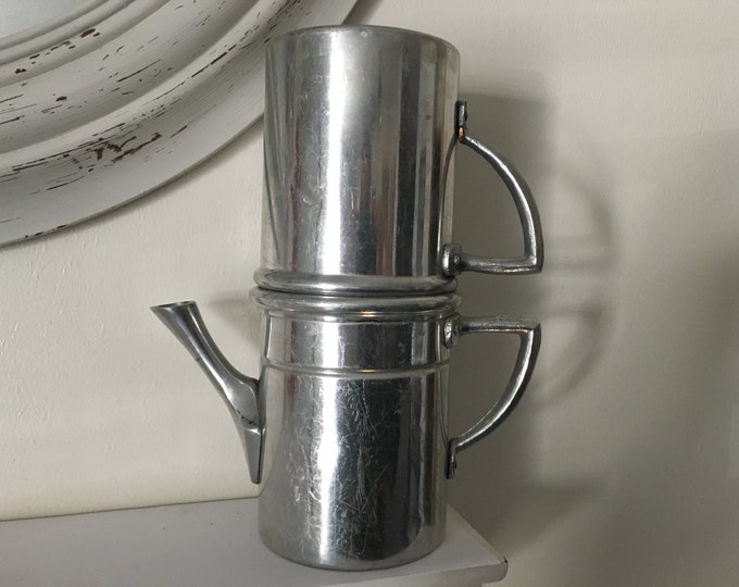 Aluminum Drip Percolator Vintage Coffee Pot Made in Italy - Etsy