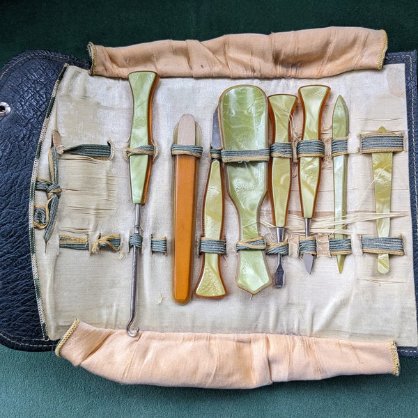 Antique Manicure Set - Etsy
