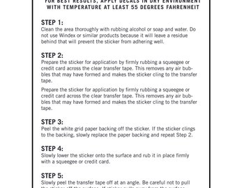 How to Apply Vinyl Decal - Etsy