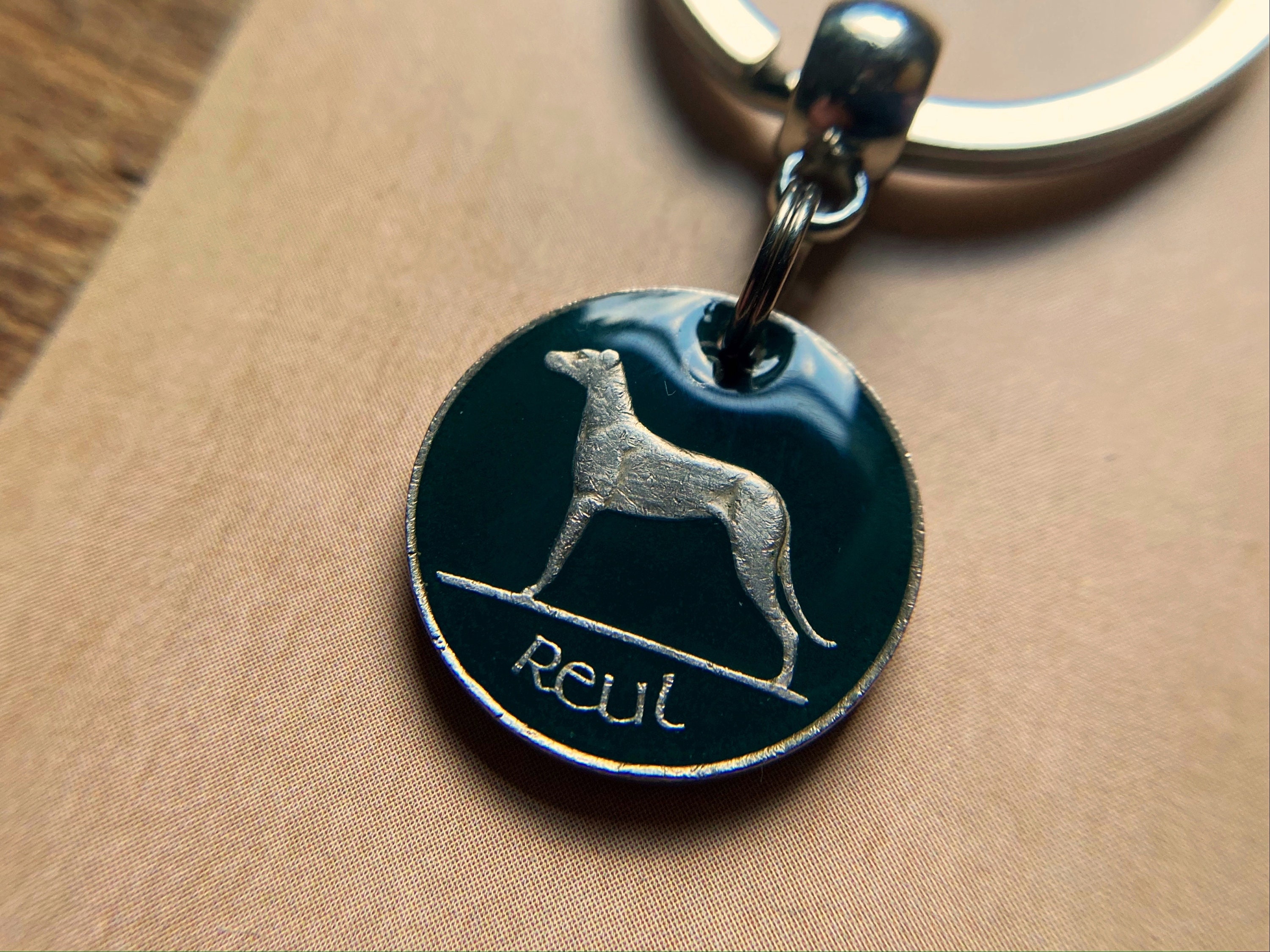 Lucky Silver Sixpence Keyring / Old Irish Coin / Greyhound & Harp /1928 ...