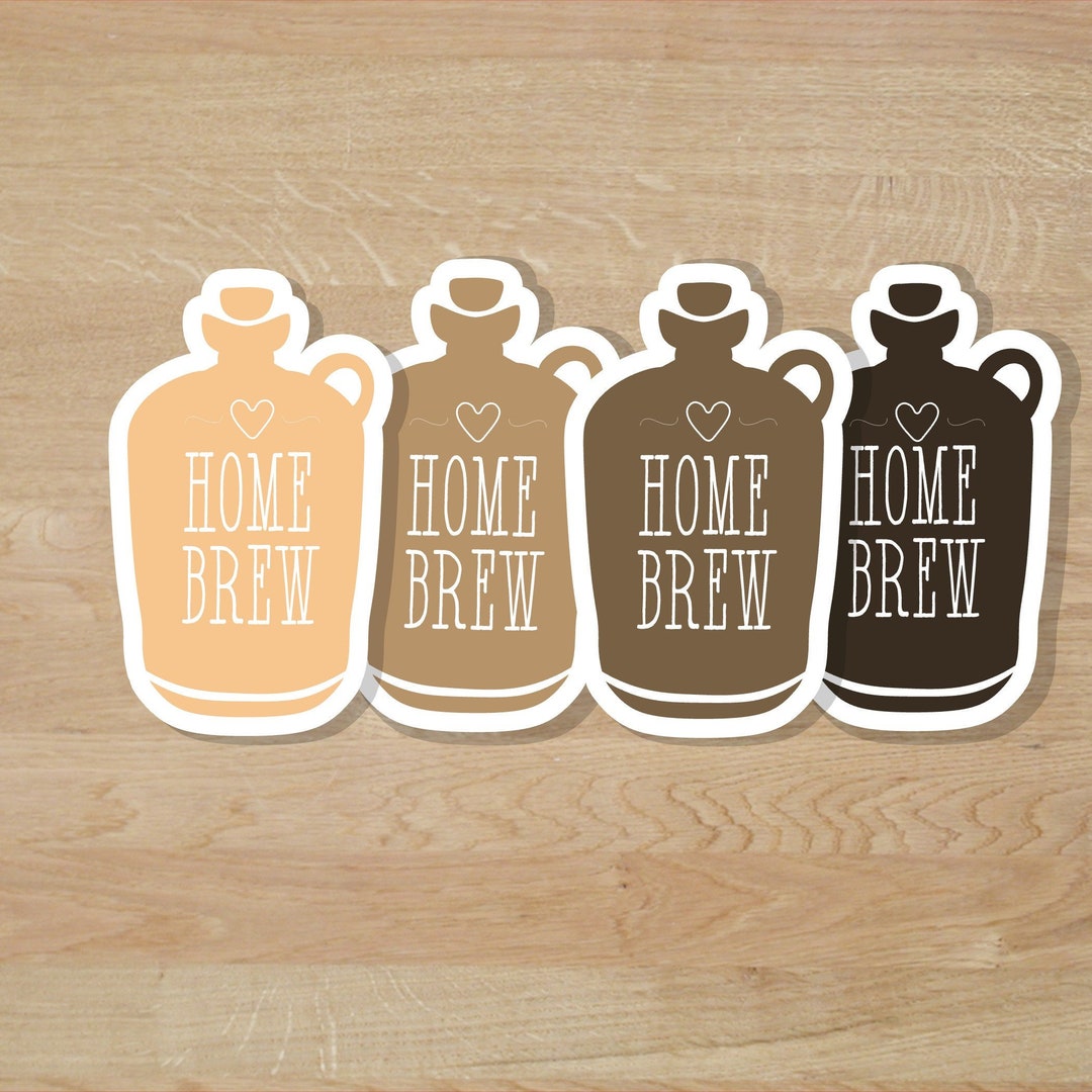 Home Brew Sticker | Water Bottle Decal Sticker | Beer Themed Sticker ...
