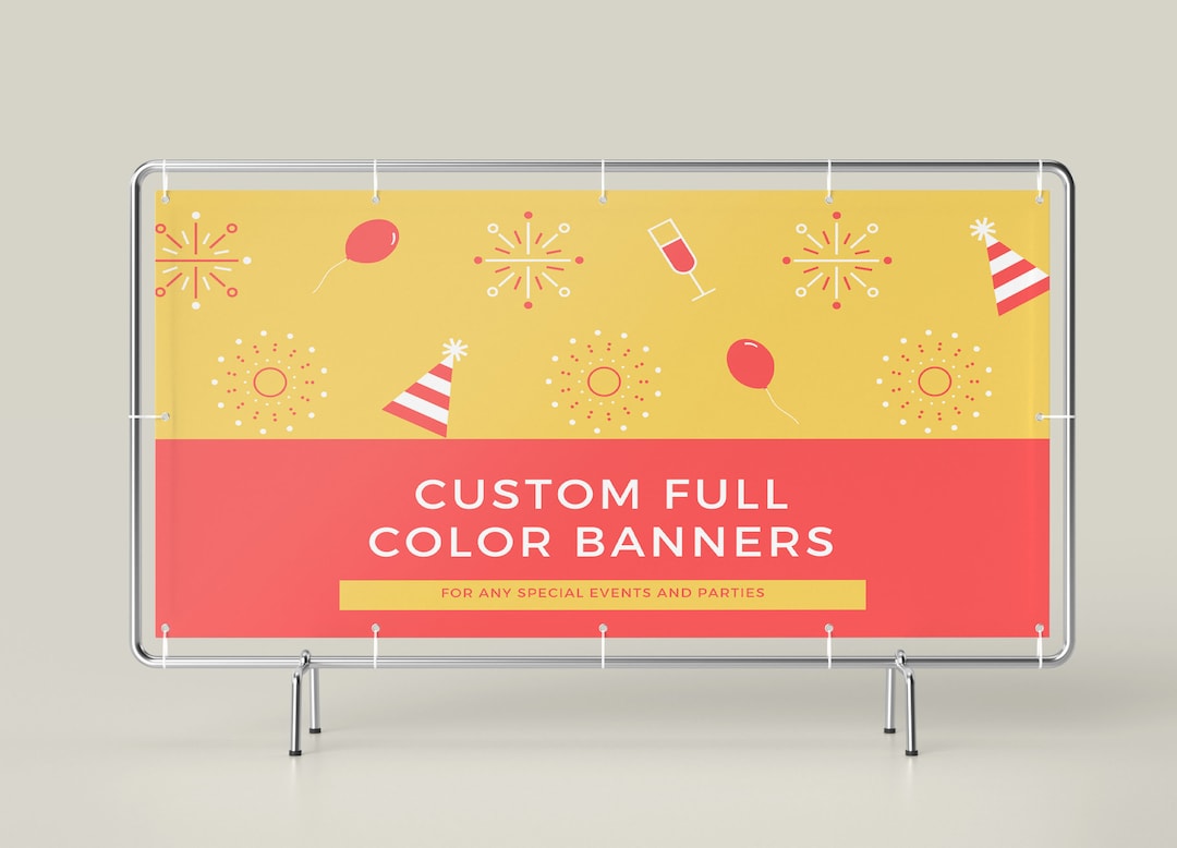 Custom Full Color Banners, 13oz Banner Material, Personalized Banners ...