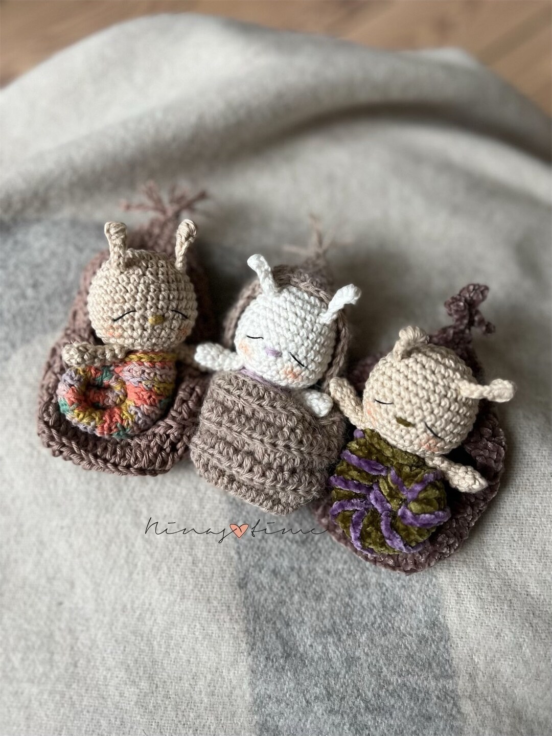 Shell Fae Crochet Pattern Shell Creature With Bag / Amigurumi German ...