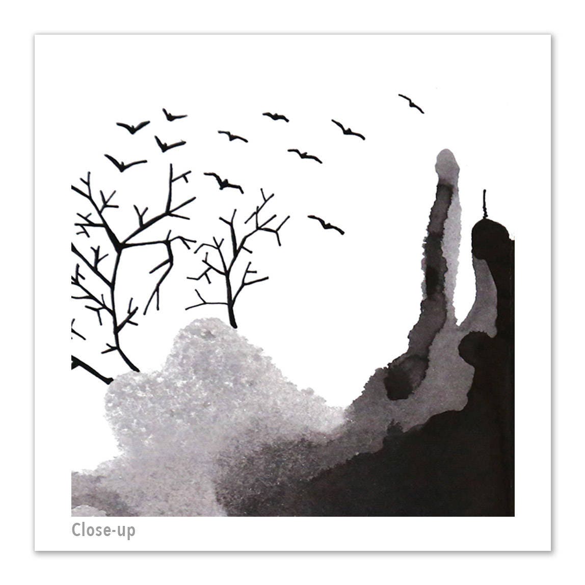 Rorschach Ink Illustration Art Prints Set of 4 - Etsy