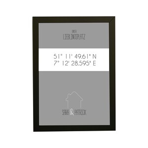 Personalized Coordinates Poster Picture With Your Name and GPS - Etsy