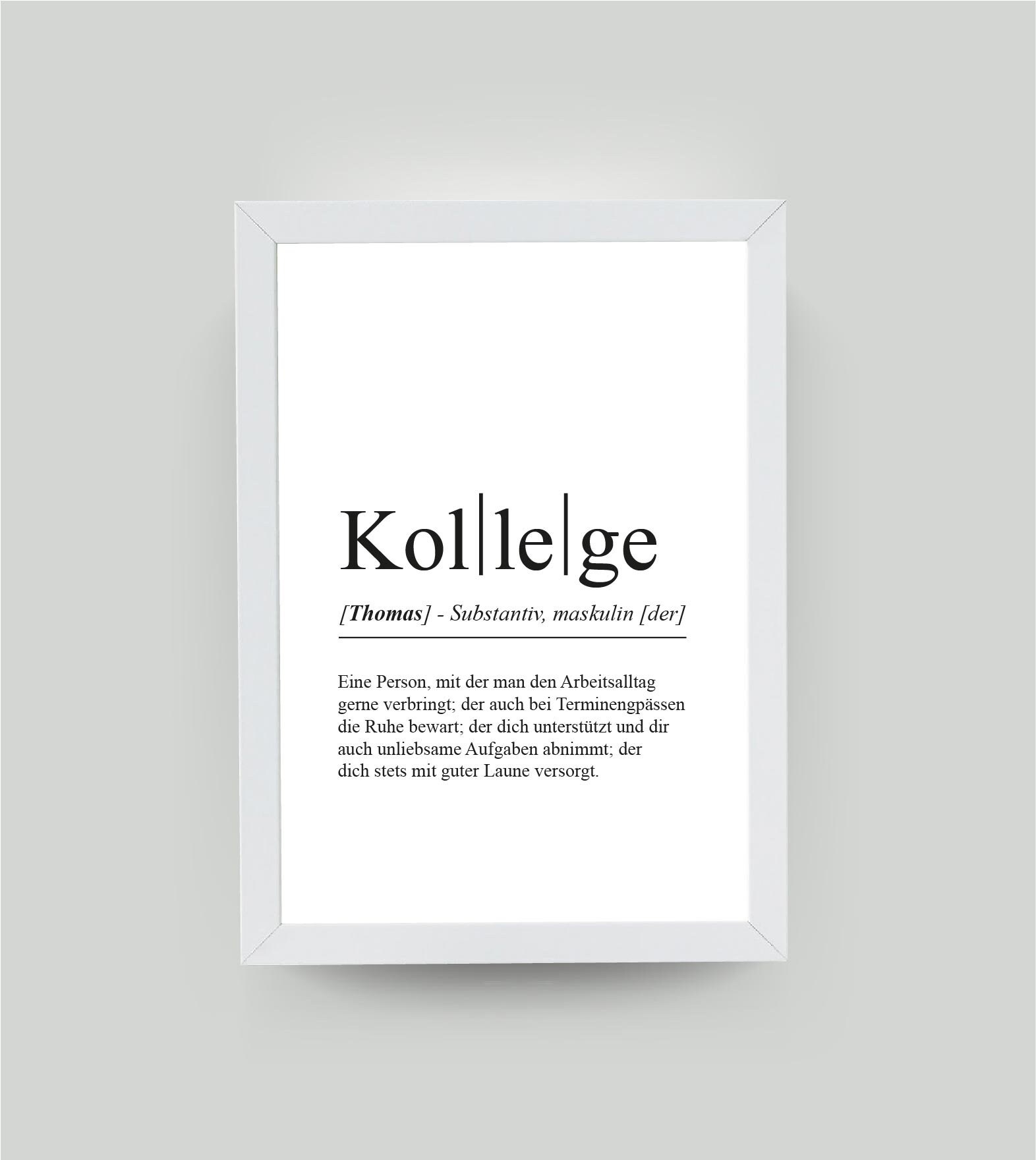 Personalisiertes Bild Definition KOLLEGE zum | Etsy