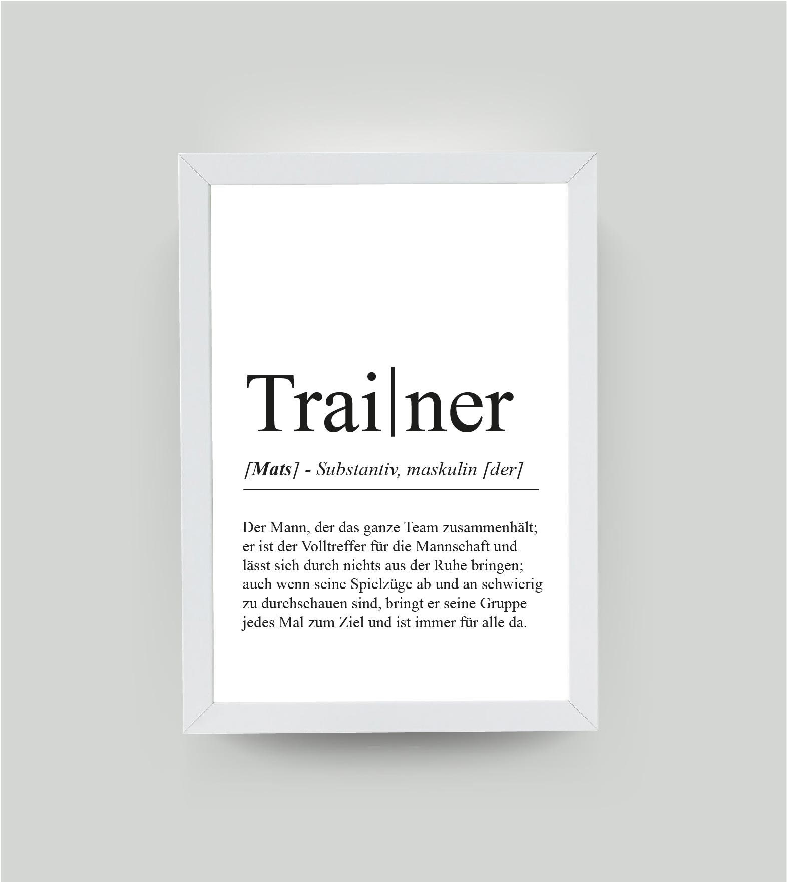 Personalisiertes Bild Definition TRAINER - Etsy.de