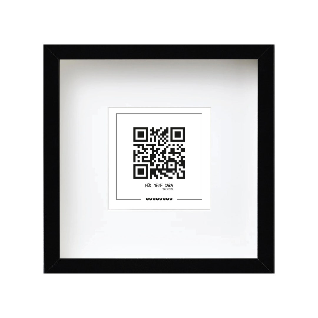 QR Code With Your Dedication Optionally With Frame -the Slightly ...