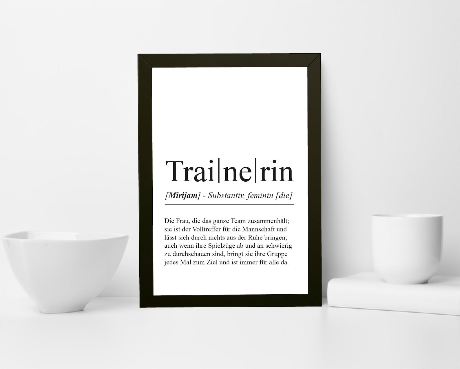 Personalisiertes Bild Definition TRAINERIN | Etsy