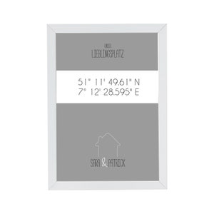 Personalized Coordinates Poster Picture With Your Name and GPS - Etsy