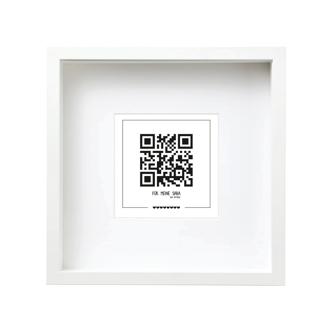 Personalisiertes QR-Code Bild mit euren Namen Datum Widmung das etwas ...
