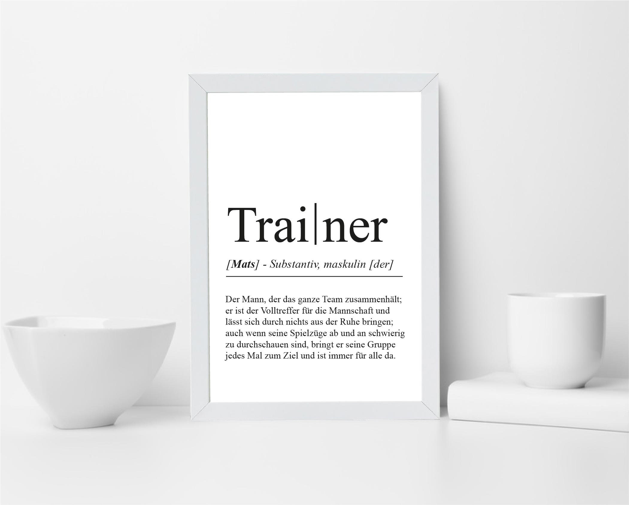 Personalisiertes Bild Definition TRAINER - Etsy.de