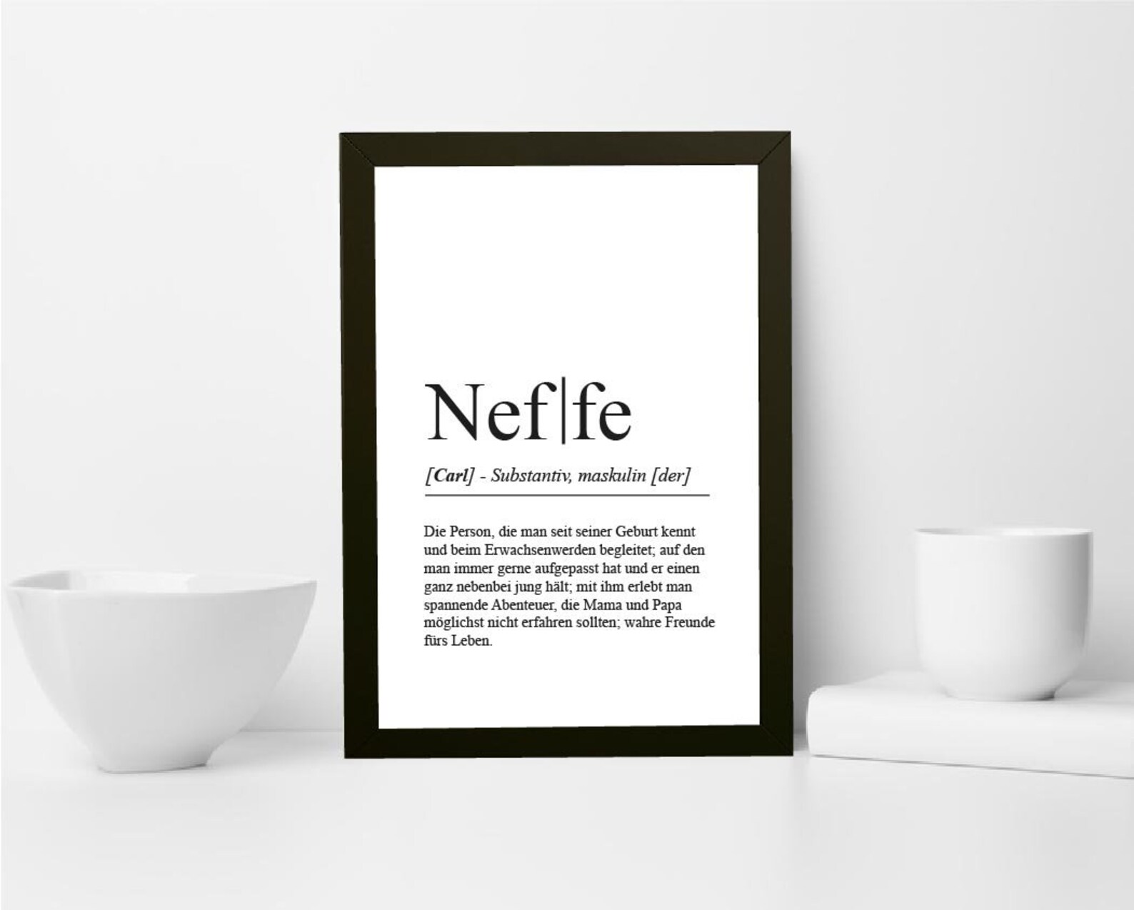 Personalisiertes Bild Definition NEFFE Geburtstag - Etsy