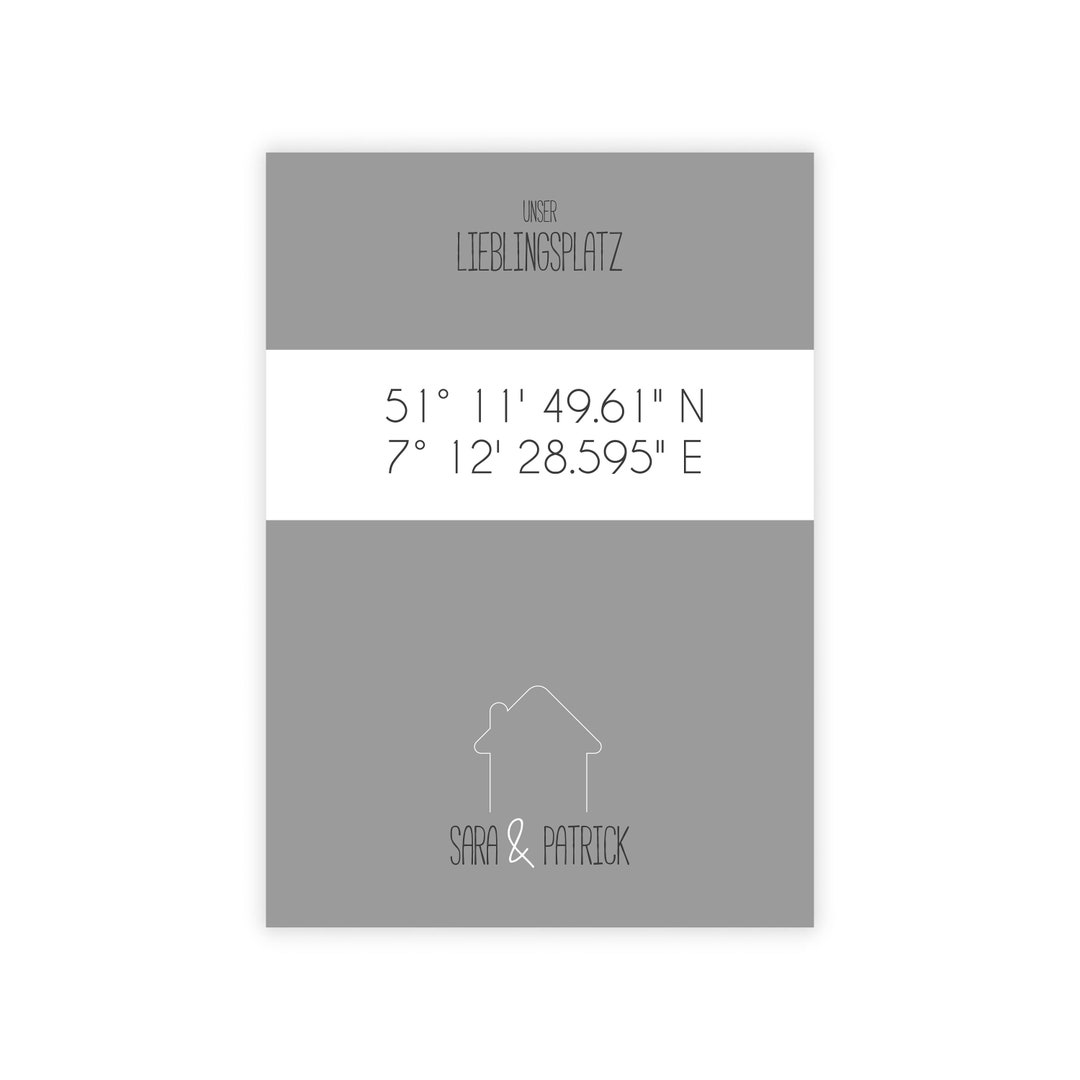Personalized Coordinates Poster Picture With Your Name and GPS - Etsy