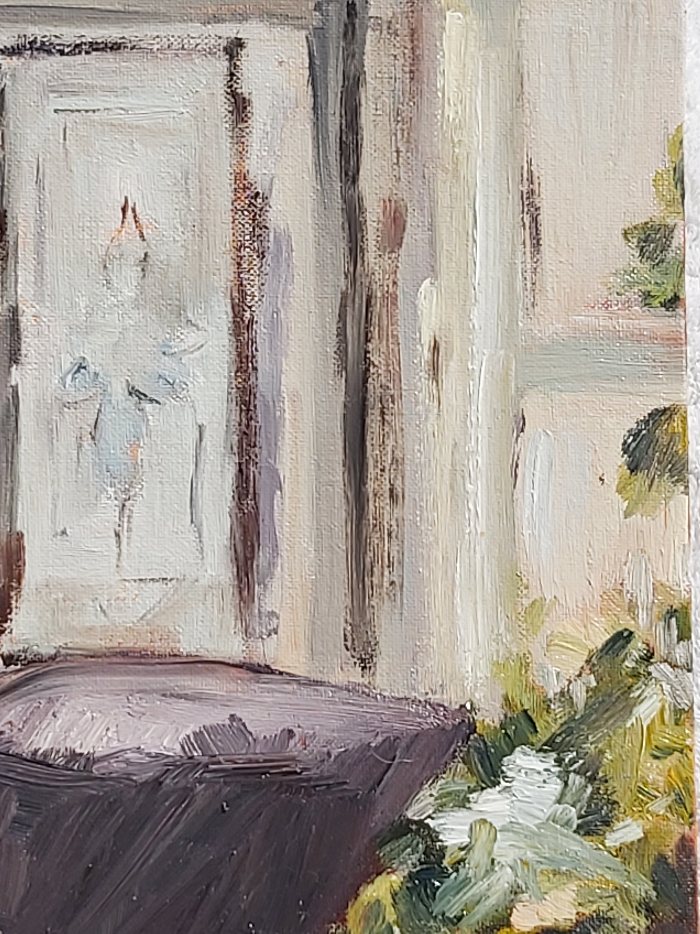 Original Oil Painting, cozy, Interior Painting, Living Room Painting ...