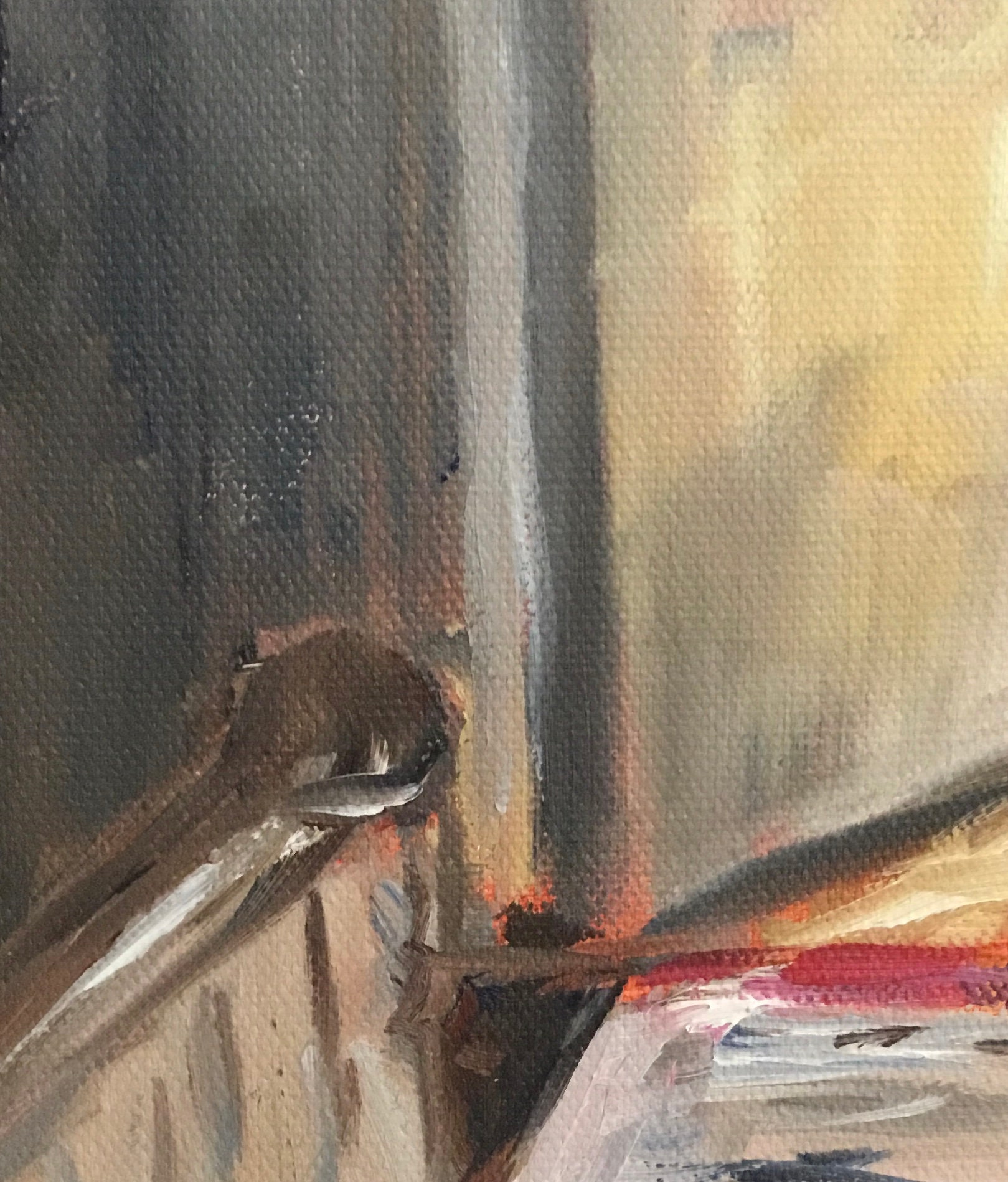Original Oil Painting, One of a Kind, Interior Scene, Painting of ...