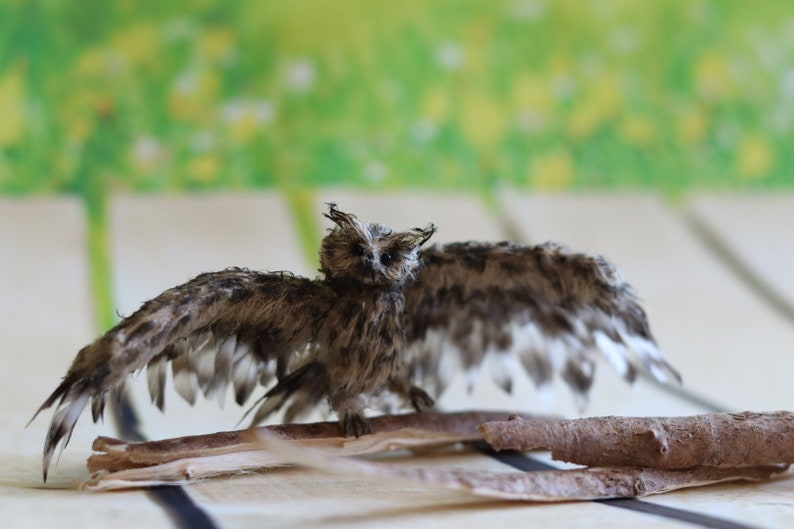 Miniature Owl Crochet Owl Micro Miniature Tiny Crocheted Toy stuffed ...
