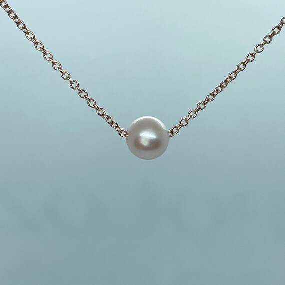 Floating Pearl Necklaces - Etsy
