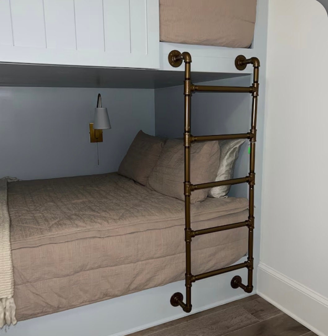 Item 609 3 4 Bunk Bed Ladder Industrial Steel Pipe Etsy