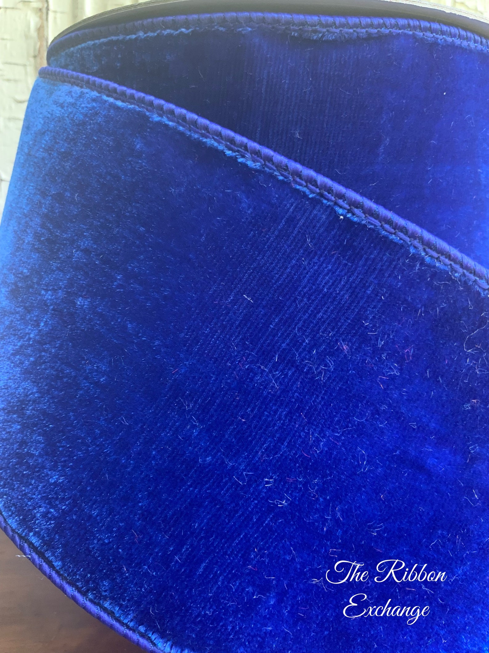 4 Inch Wired Ribbon Farrisilk Designer Ribbon Blue - Etsy