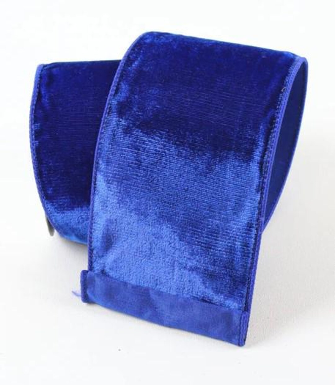 4 Inch Wired Ribbon, Farrisilk, Designer Ribbon, Blue Christmas Ribbon ...
