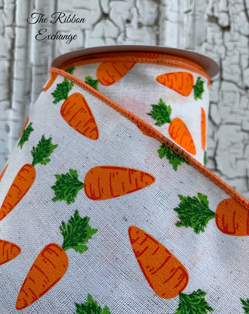 4 Inch Wired Ribbon Wired Ribbon Ribbon for Wreaths Easter | Etsy