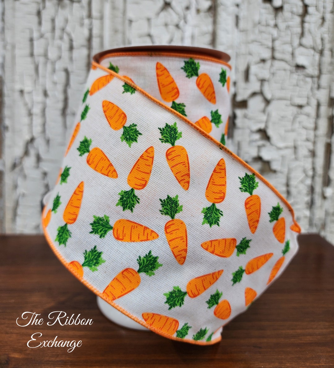 4 Inch Wired Ribbon, Wired Ribbon, Ribbon for Wreaths, Easter Decor ...